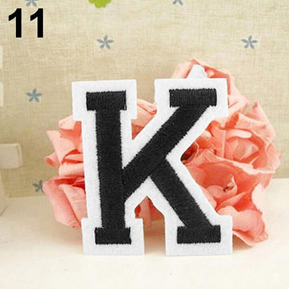 Farfi Cloth Letter A-Z Embroidered Motif Applique Iron On Patch Sew ...