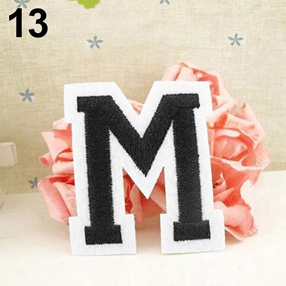 Farfi Cloth Letter A-Z Embroidered Motif Applique Iron On Patch Sew ...