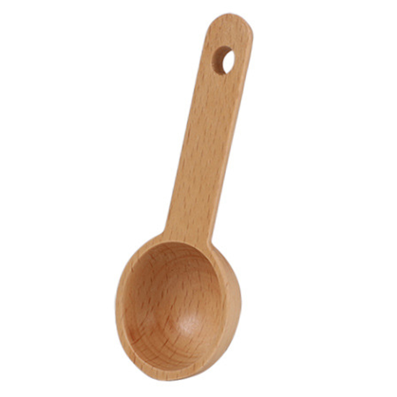 Farfi Coffee Spoon Easy Clean Labor-saving Wooden Versatile Salt Powder ...