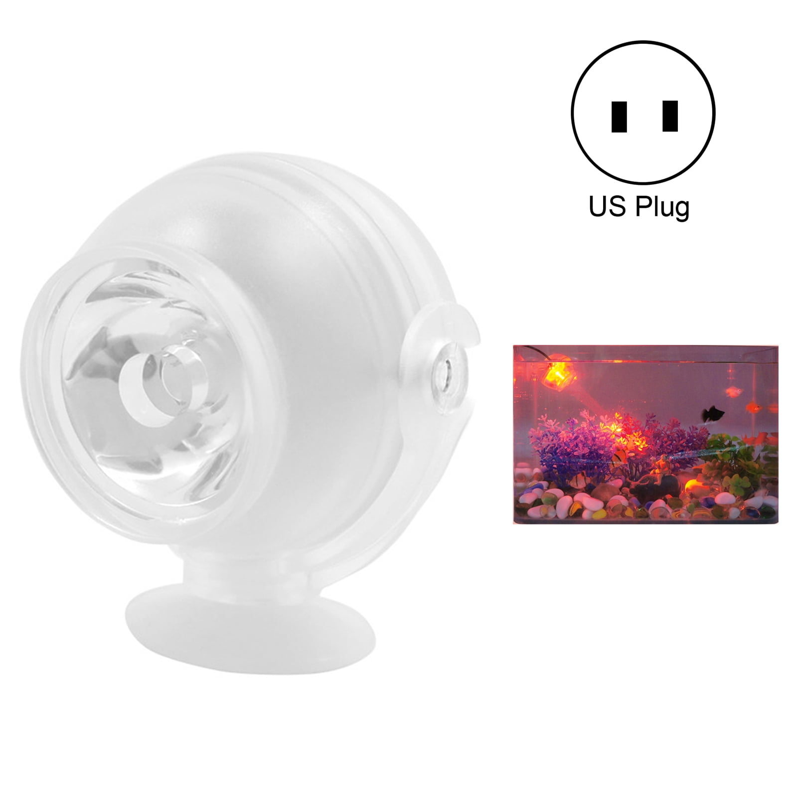 Farfi Colorful LED Aquarium Fish Tank Spot Lamp Diving Spotlight ...