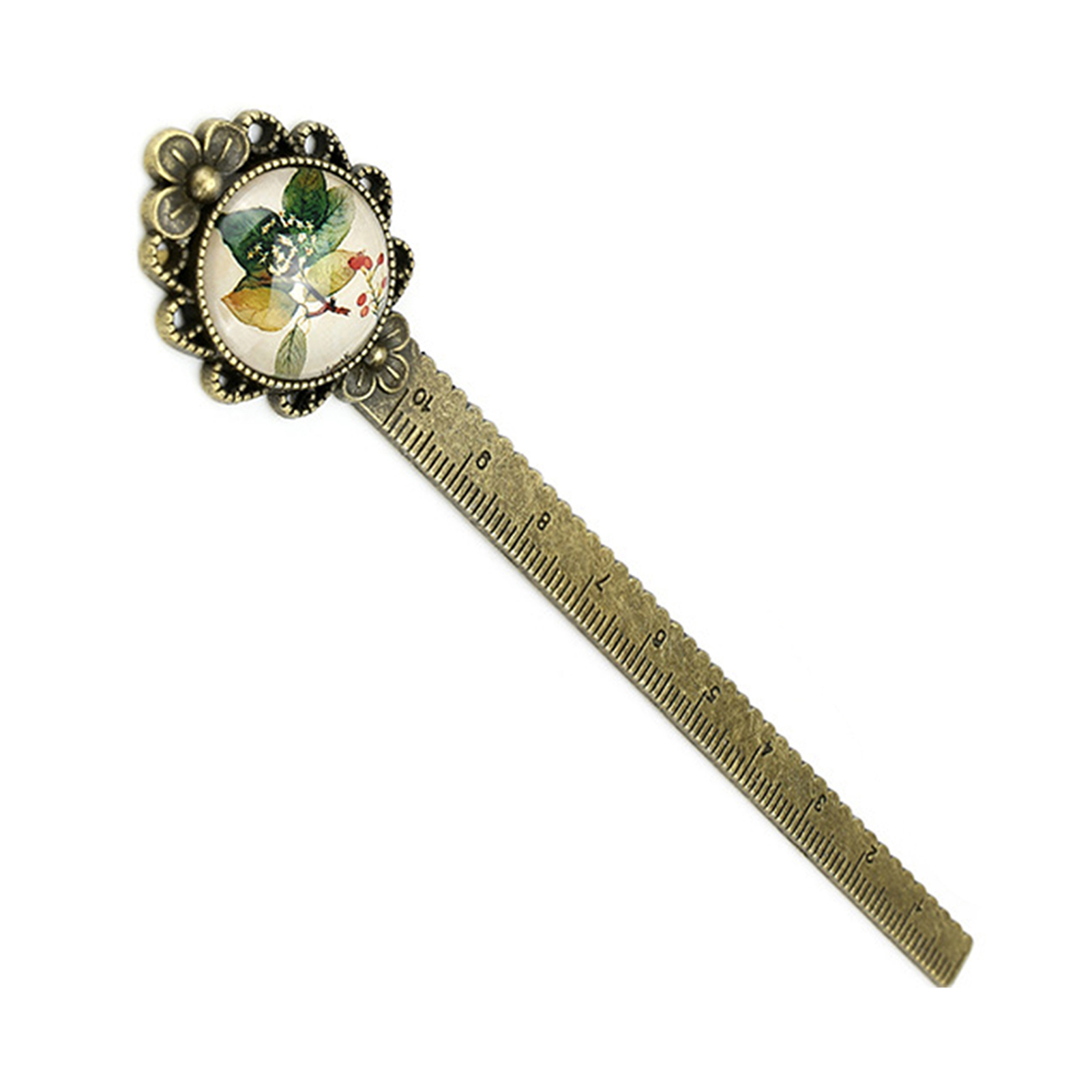 Farfi Creative Shapes Precise Scale Number Retro Bookmark Flower Bird ...