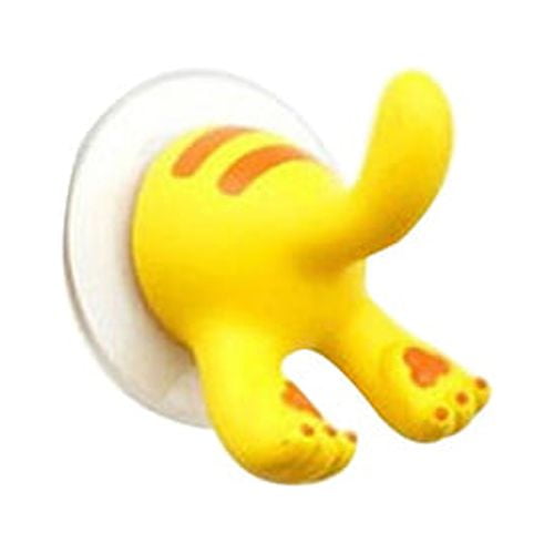 Farfi Cute Cartoon Animal Tail Sucker Suction Hook Baby Bathroom Towel ...