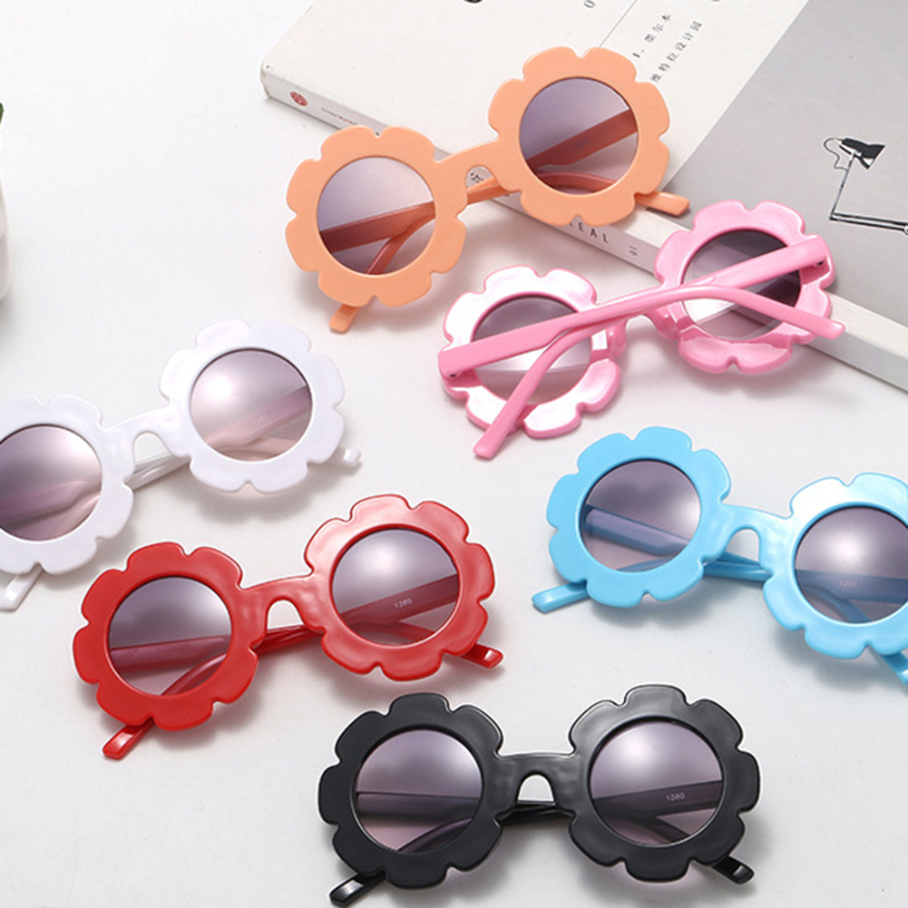 Farfi Cute Kids Girls Boys Sunflower Sunglasses Sun Protection Summer ...