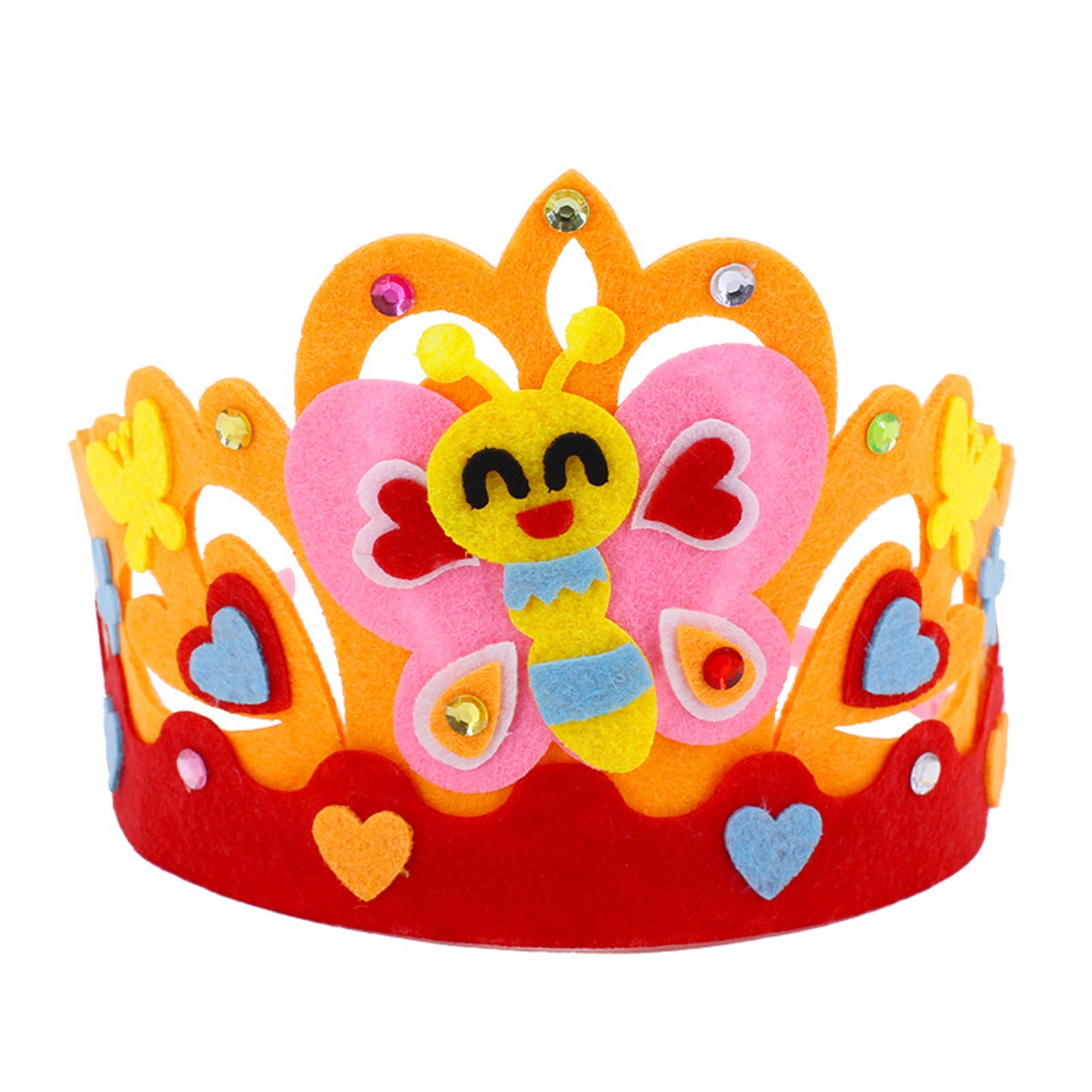 Farfi DIY Birthday Crown Hat for Kids Cartoon Rabbit Dinosaur Cake Lion ...