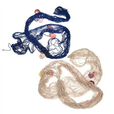New 5x10 Decorative Fish Netting with Sea Shells Nautical Fishing Net ...