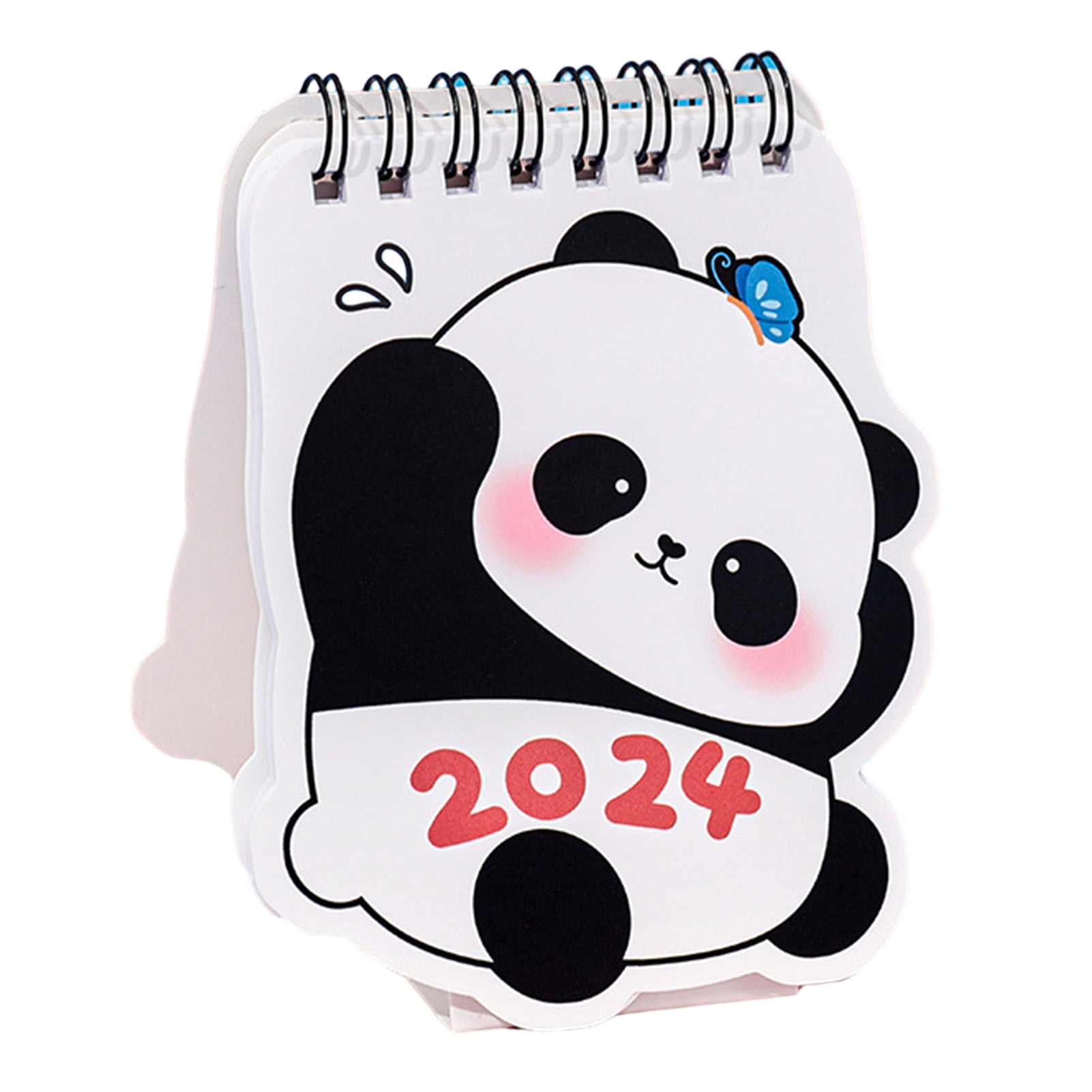 Farfi Desk Calendar Cartoon Panda Pattern 2024 Calendar Manage Time ...