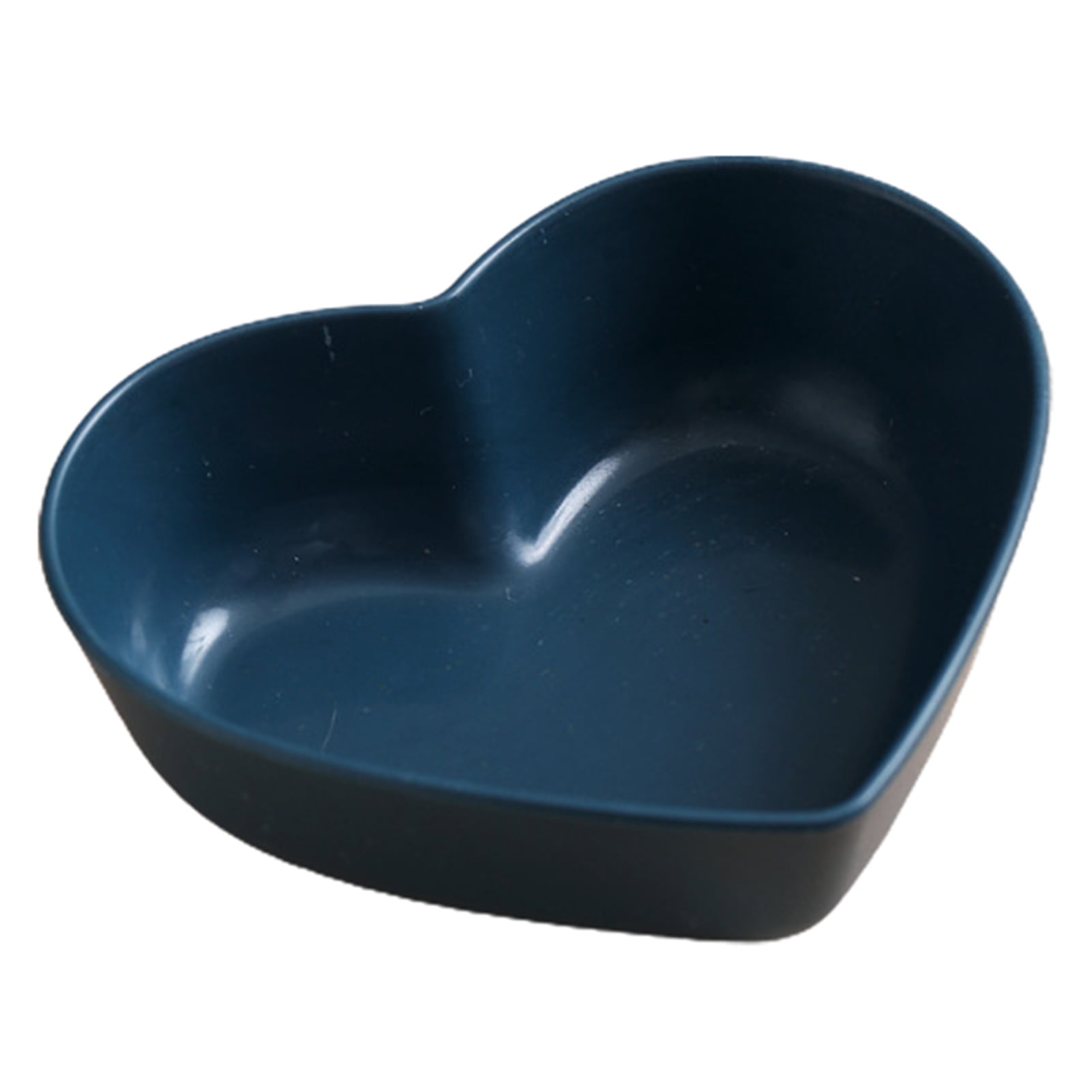 Farfi Dessert Dish Heart-shaped Stackable Drop Resistant Washable Sound ...