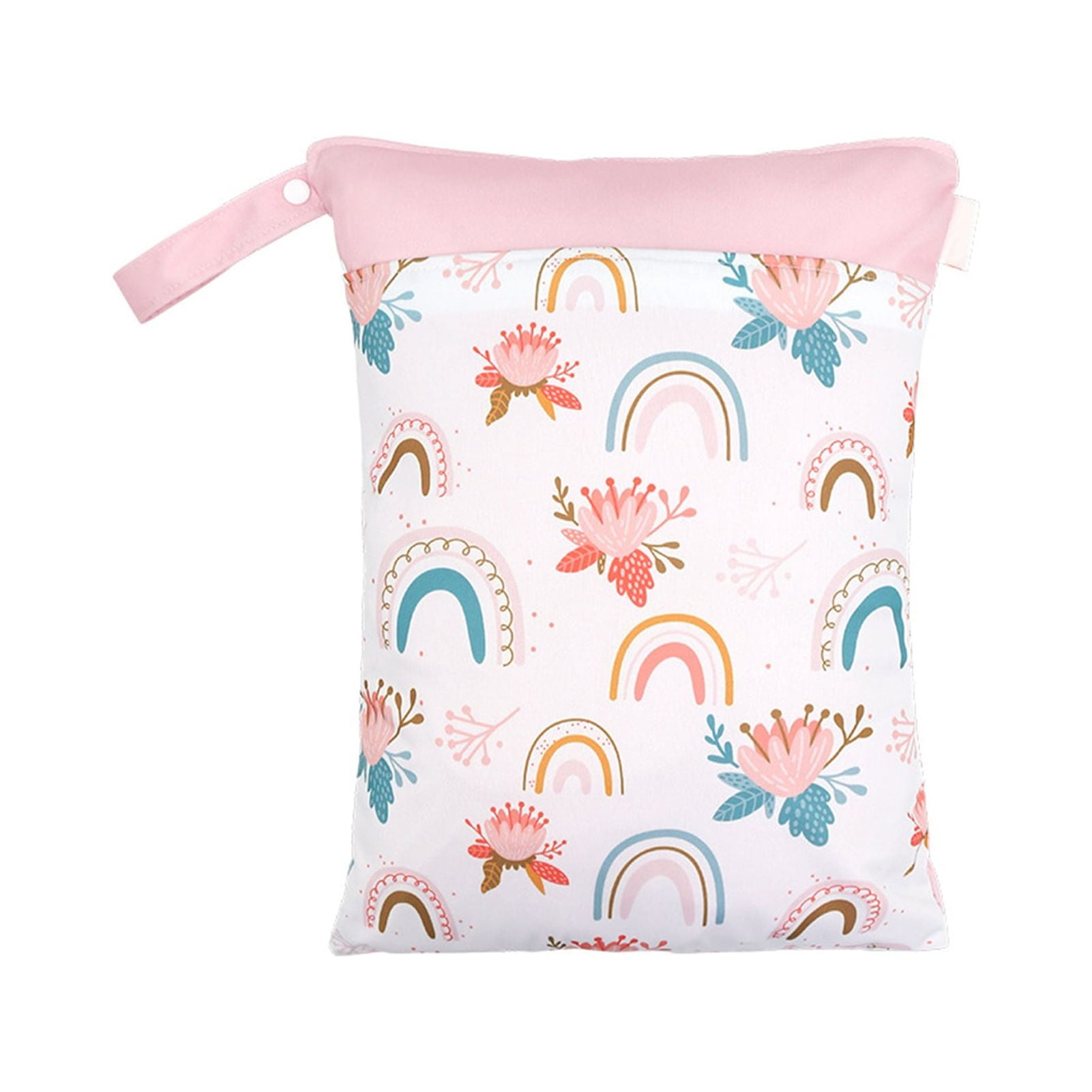 Farfi Diaper Storage Bag with Snap Handle 2 Pockets Design PUL Baby ...