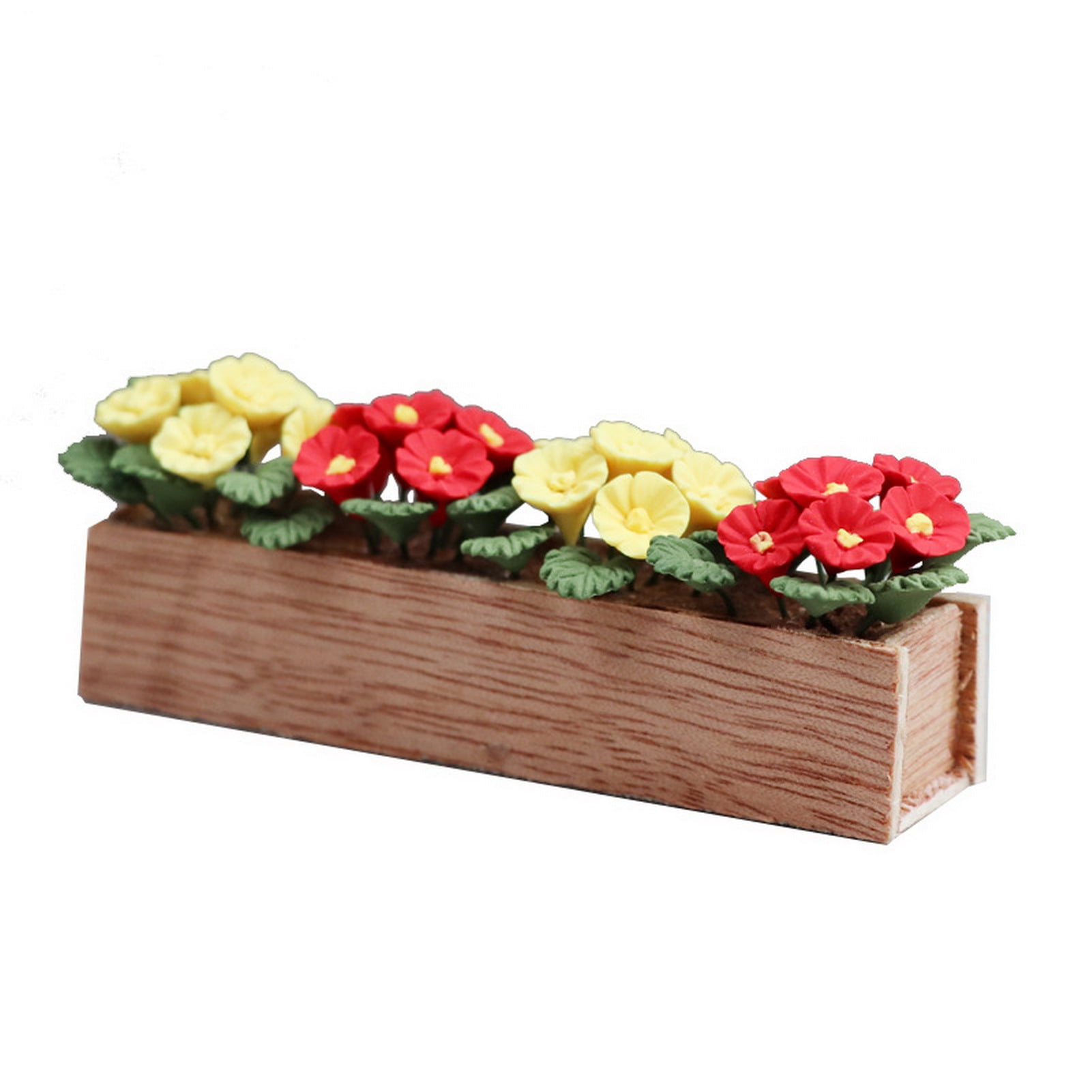 Farfi Dollhouse Bonsai Realistic Vivid 1:12 Miniature Potted Flower ...