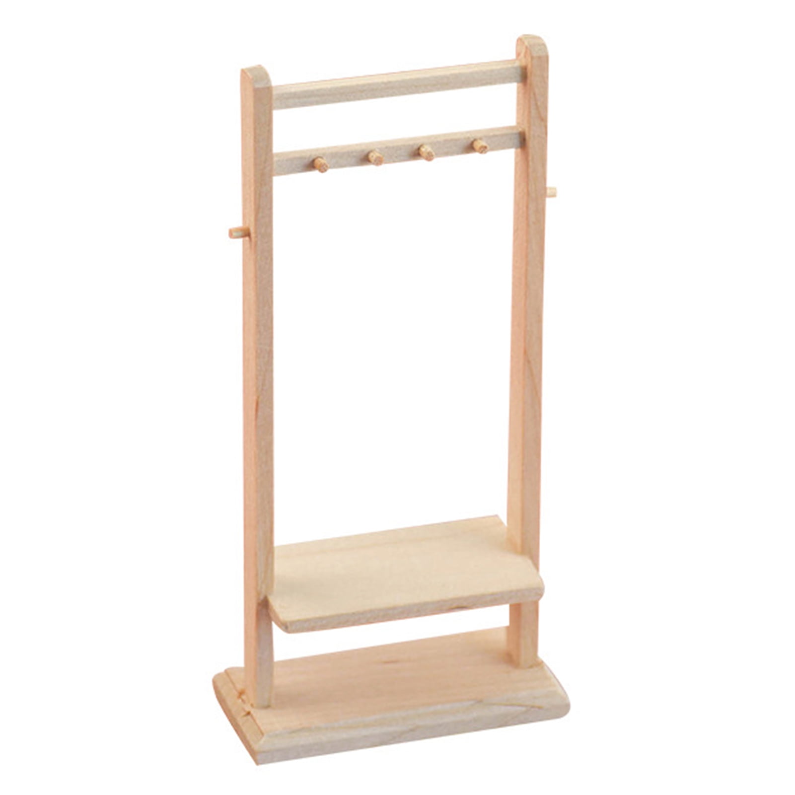 Farfi Dollhouse Furniture Handmade Unpainted 1:12 Mini Wooden Clothes ...