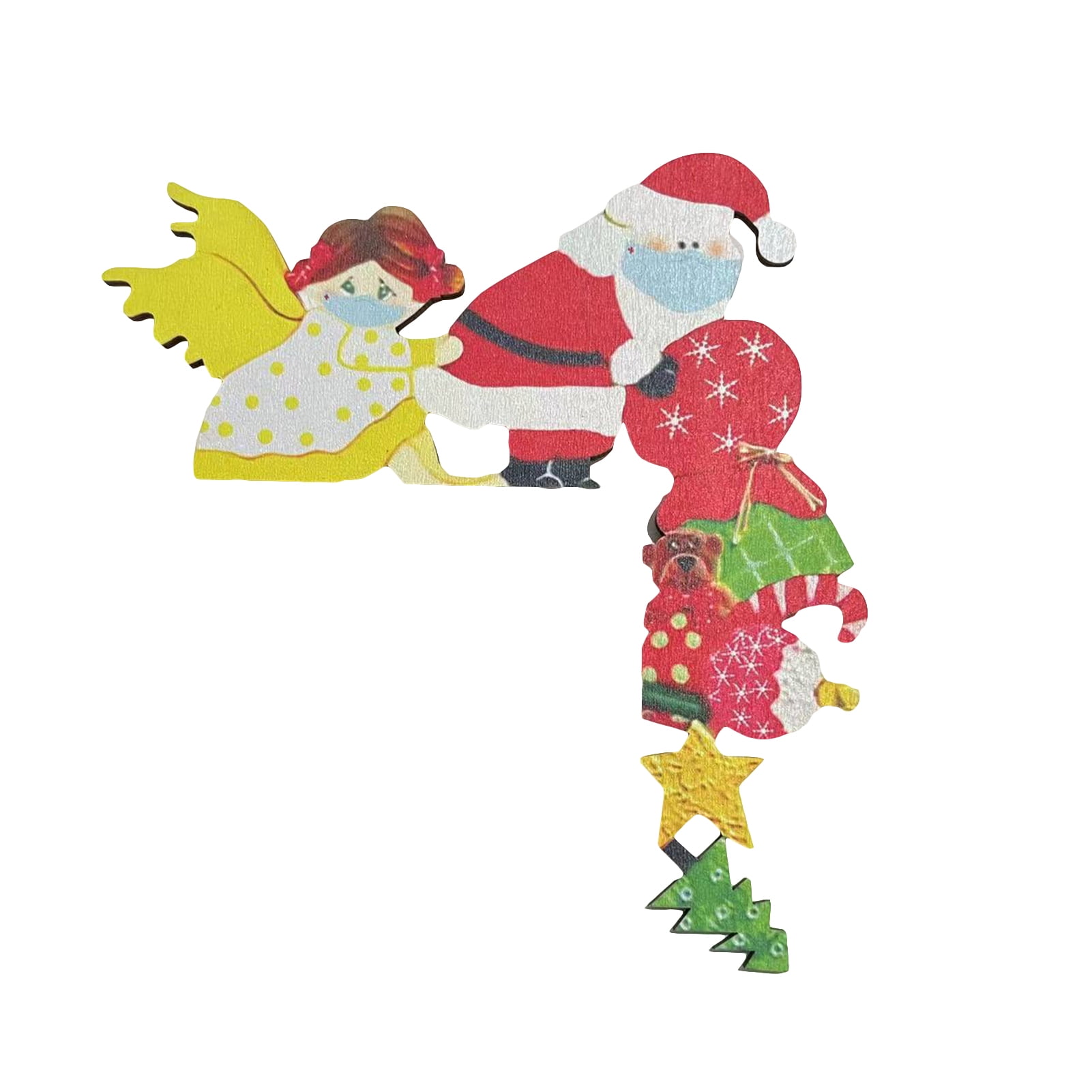 Farfi Door Frame Ornament Santa Claus/Reindeer/Angel Girl Bright Color ...