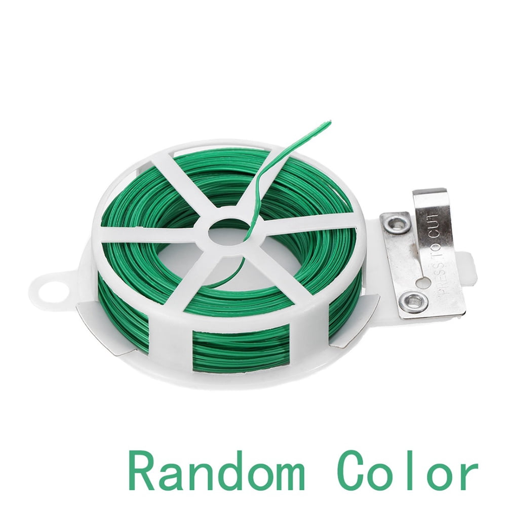 Farfi Durable 30M Roll Wire Twist Ties Garden Cable Vegetable Gardening ...