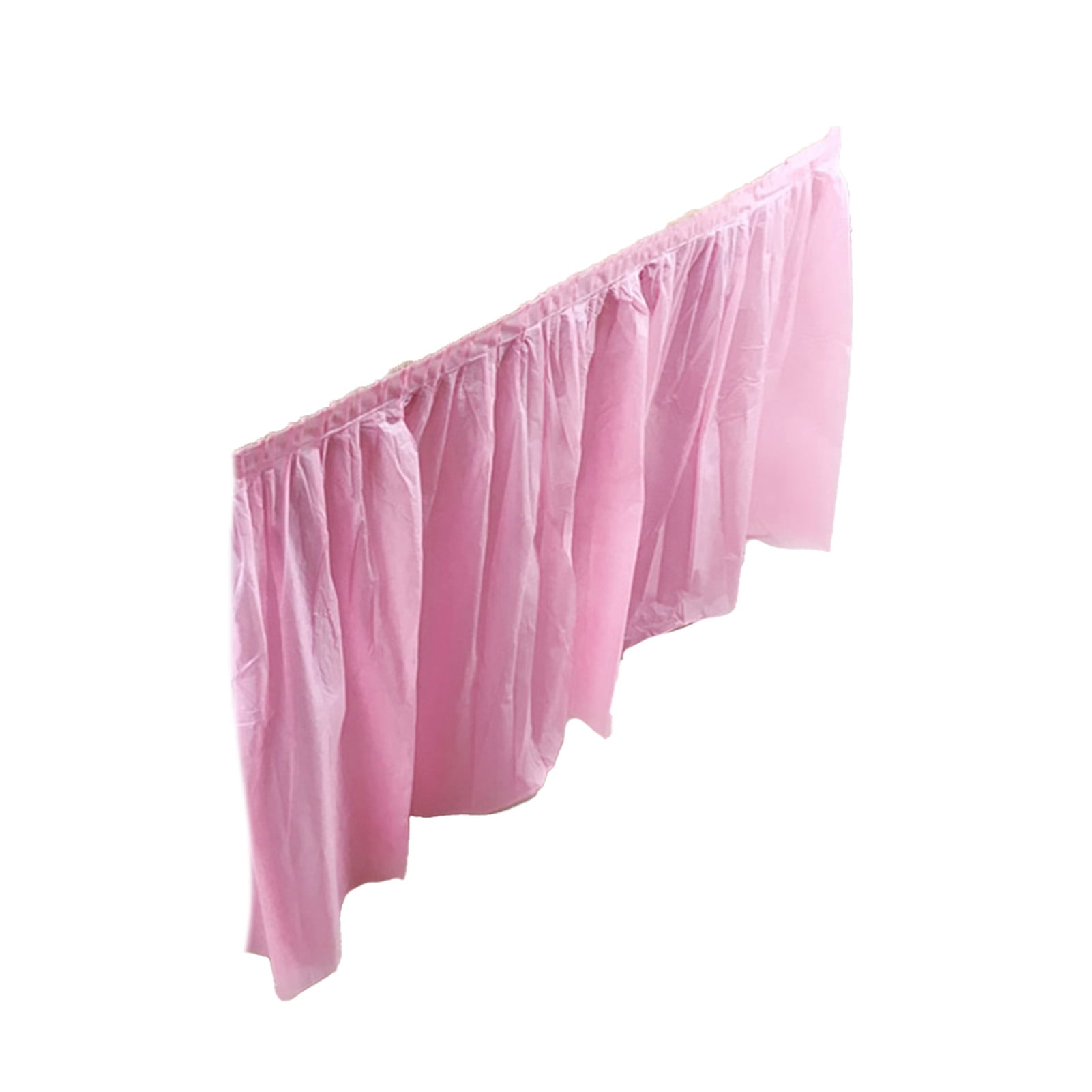 Farfi Eye-catching Table Skirt Washable PEVA Decorative Waterproof Desk ...