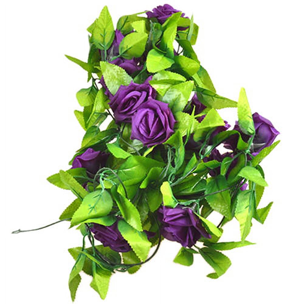 Farfi Fake Flower Vine Realistic Looking Decorative Cloth Outdoor ...