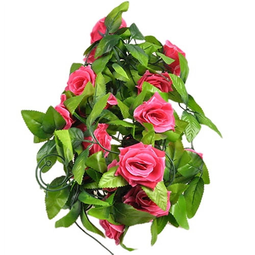 Farfi Fake Flower Vine Realistic Looking Decorative Cloth Outdoor ...