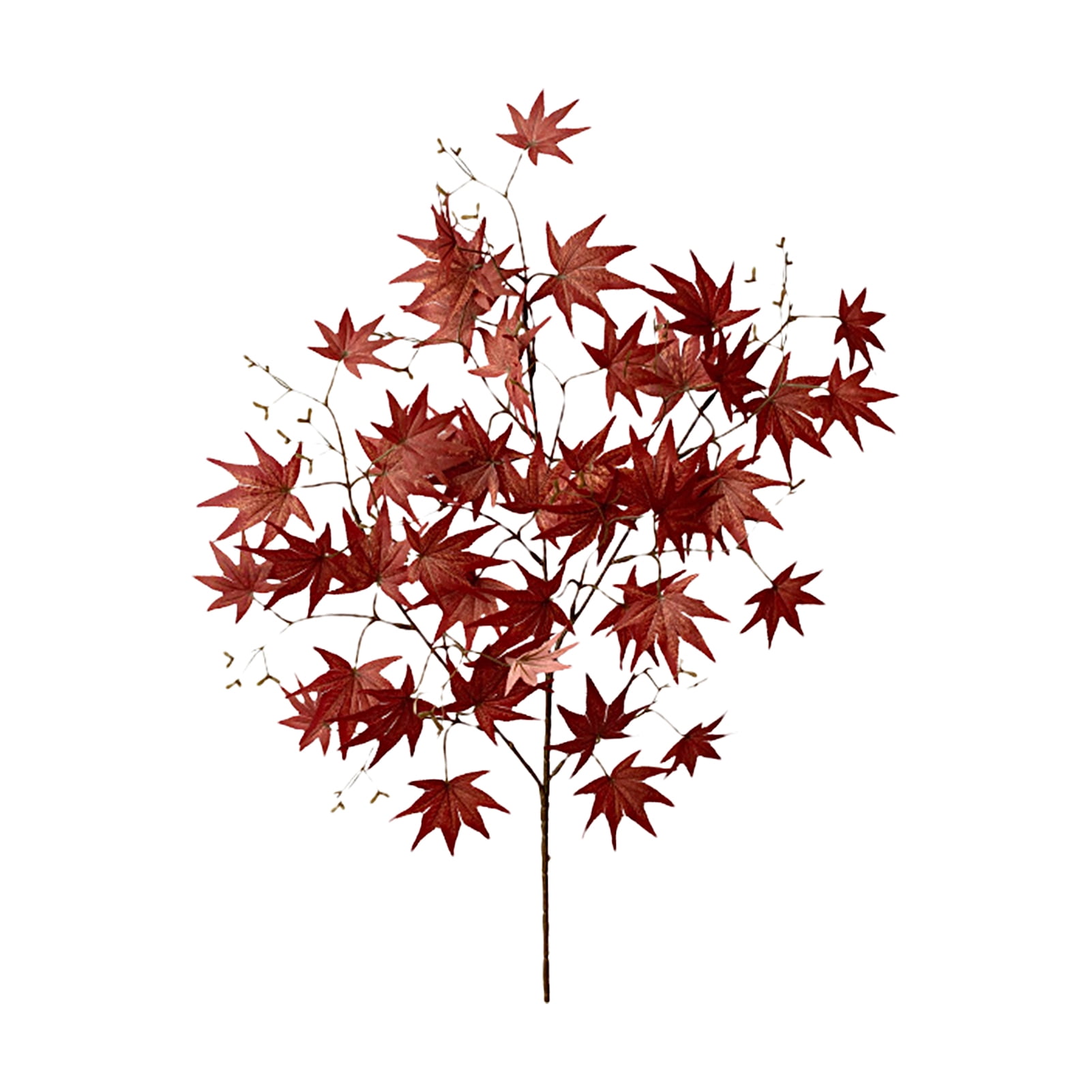 Farfi Fake Maple Leaf Realistic No Withering Fall Decoration DIY Faux ...