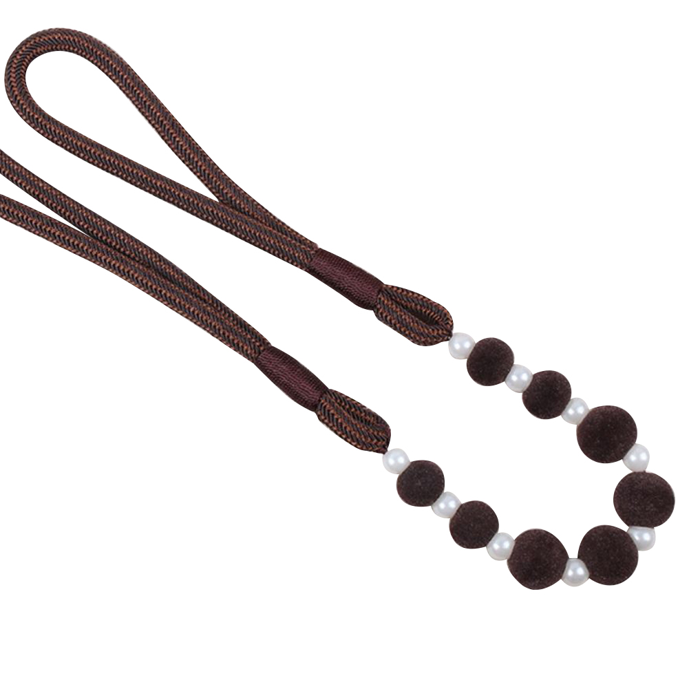 Farfi Faux Pearl Ball Beaded Windows Curtain Binding Rope Tie Backs ...