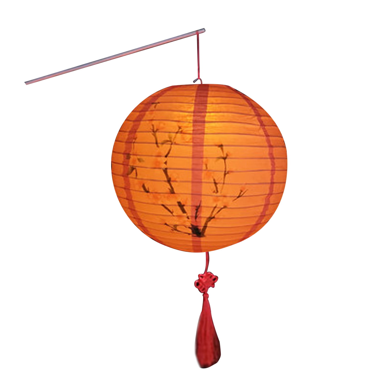 Farfi Flower Pattern Paper New Year Lantern Detachable Iron Wire ...