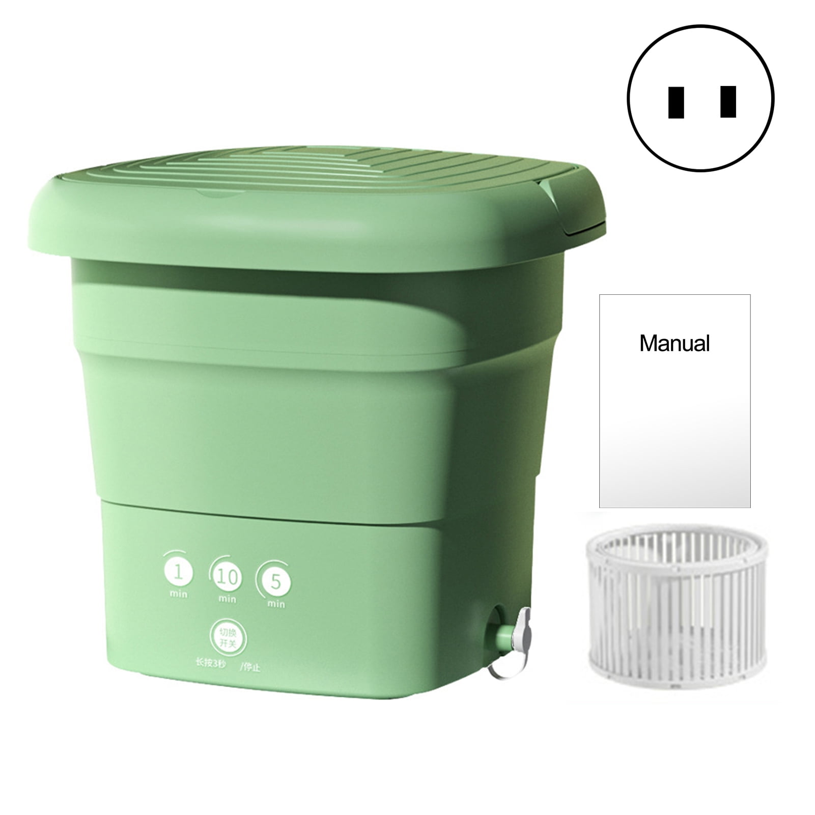 Farfi Folding Washing Machine Large Capacity Touch Control Detachable ...