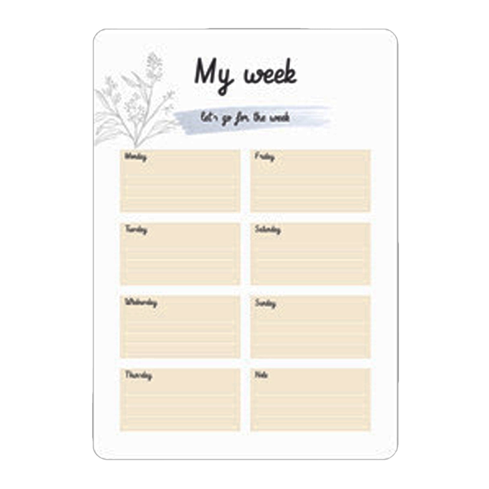 Farfi Fridge Magnet Whiteboard Erasable Smooth Writing Self-adhesive ...