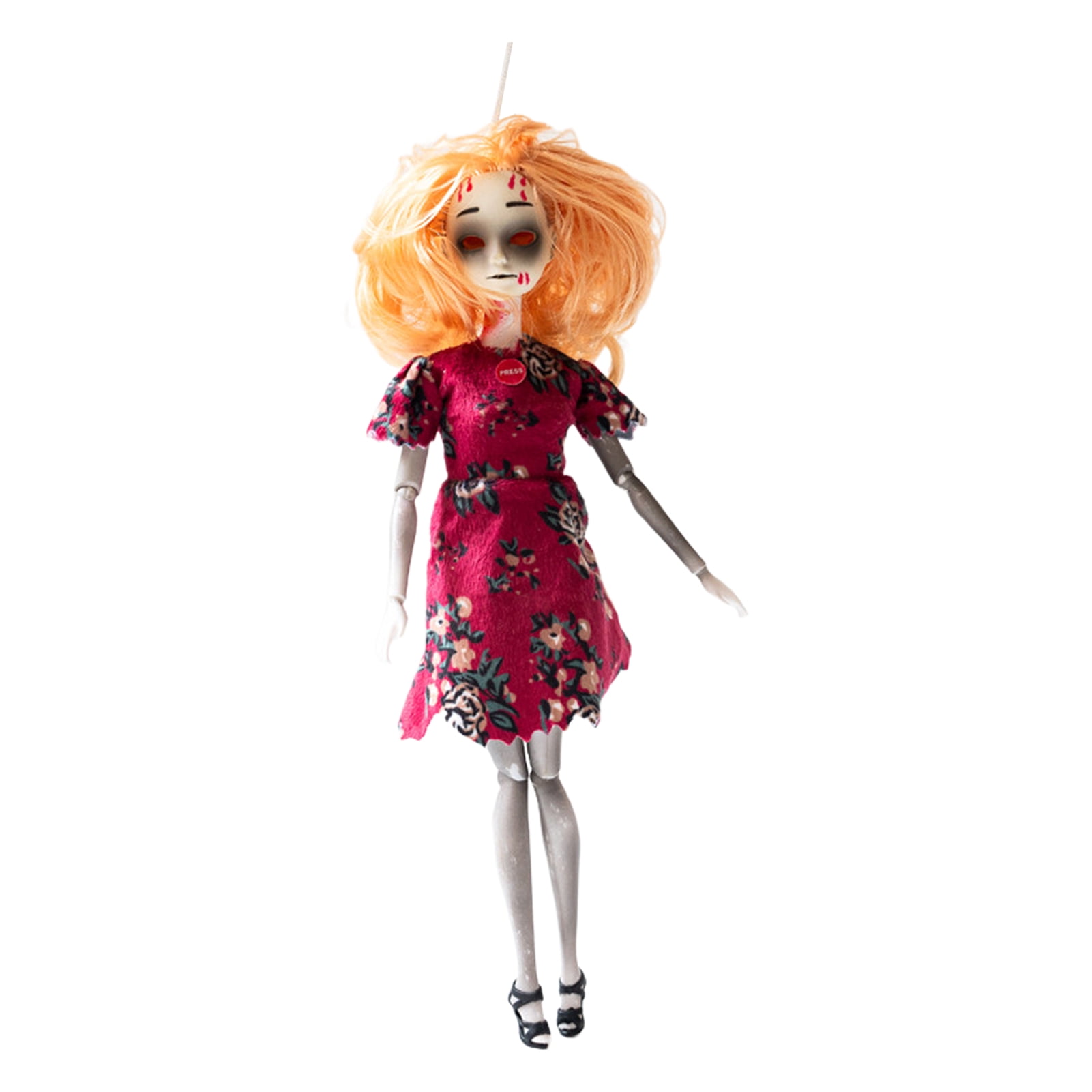 Farfi Halloween Decoration Horrible Skeleton Doll Ornament Resin ...