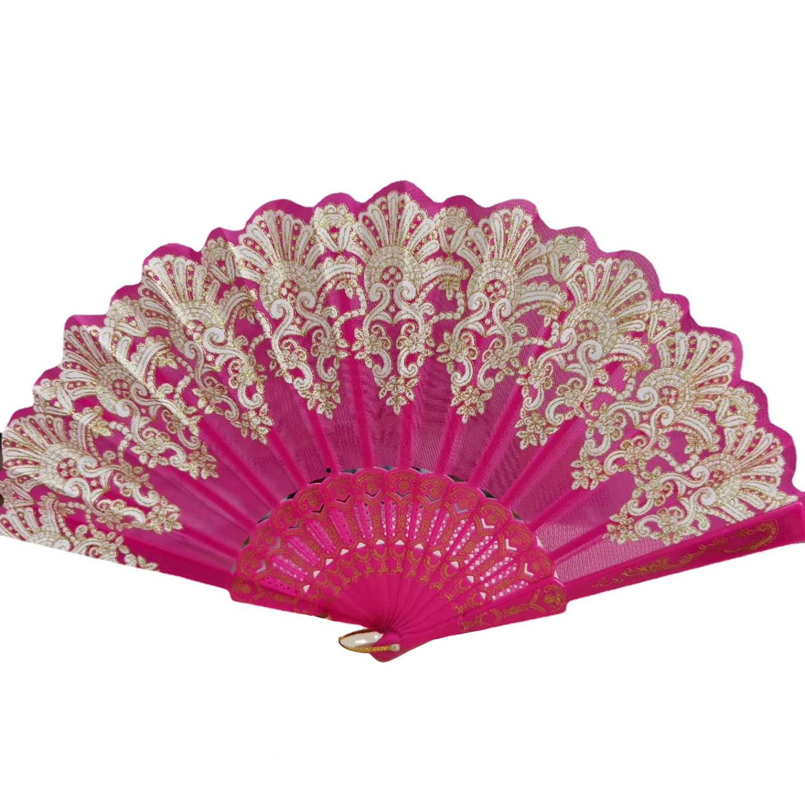 Farfi Hand Held Fan Embroidered Hot Stamping Chinese Style Art Craft ...