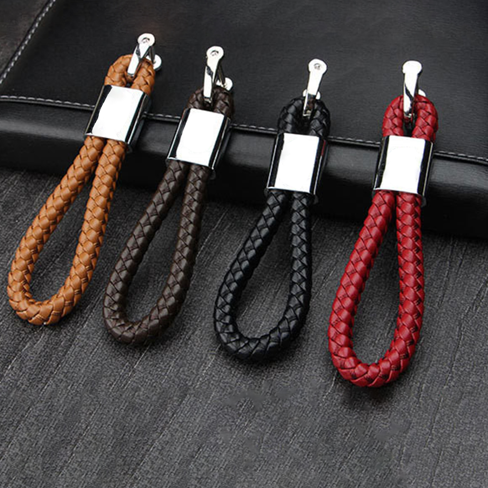 Farfi KeyChain Faux Leather Original Design Zinc Alloy High-grade Hand ...