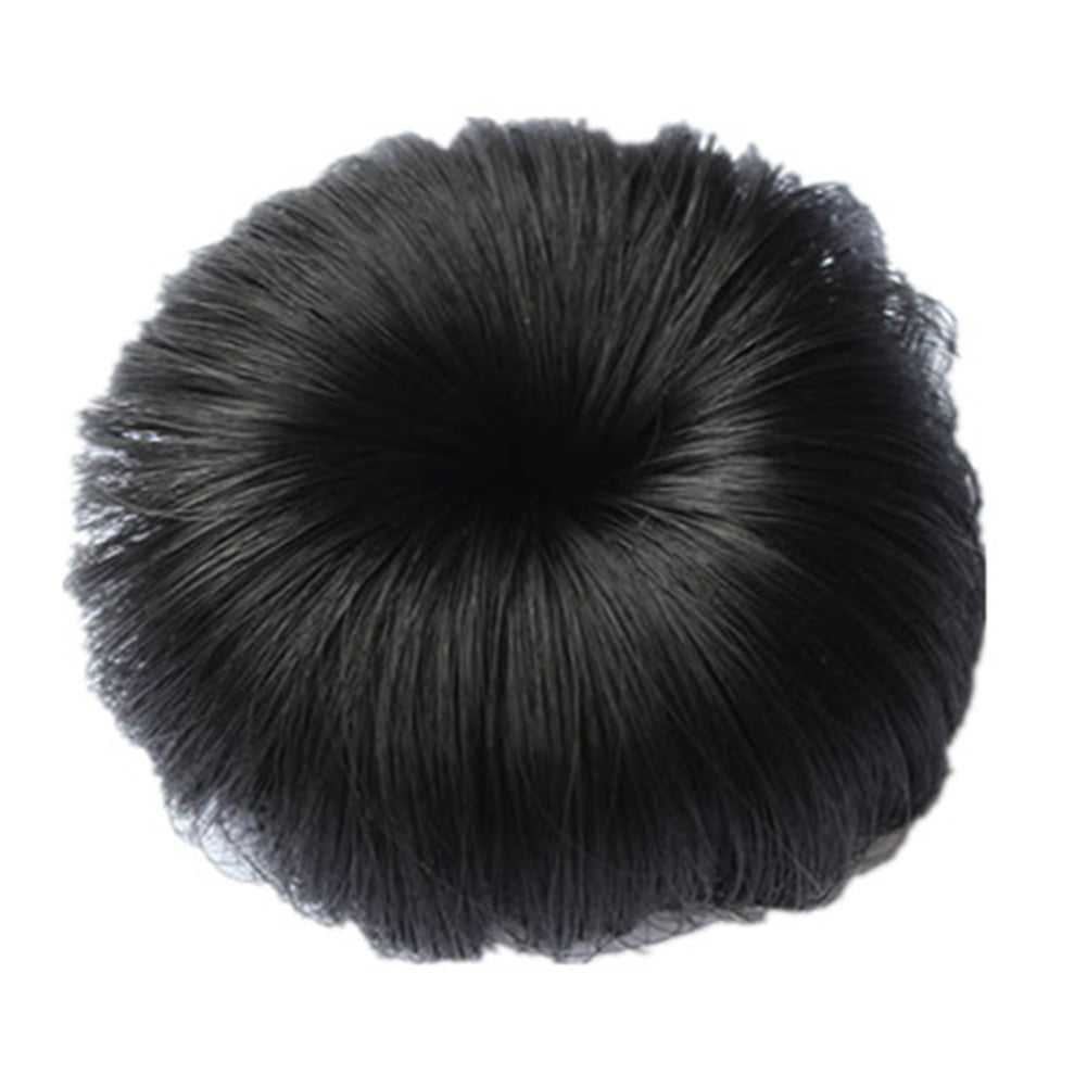 Farfi Kids Girls Hair Bun Extension Wig Hairpiece Wavy Curly Messy ...