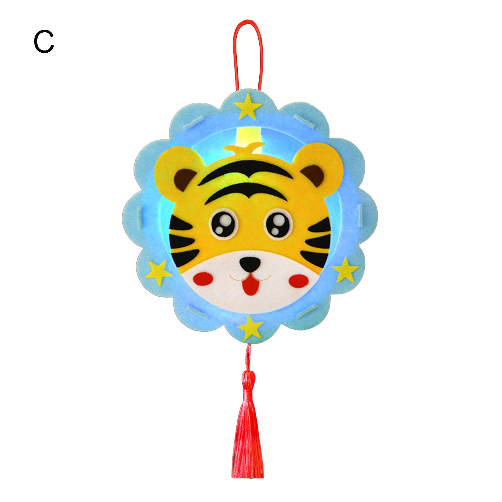 Farfi LED Lantern Creative Pattern Energy-saving Fabric Chinese New ...