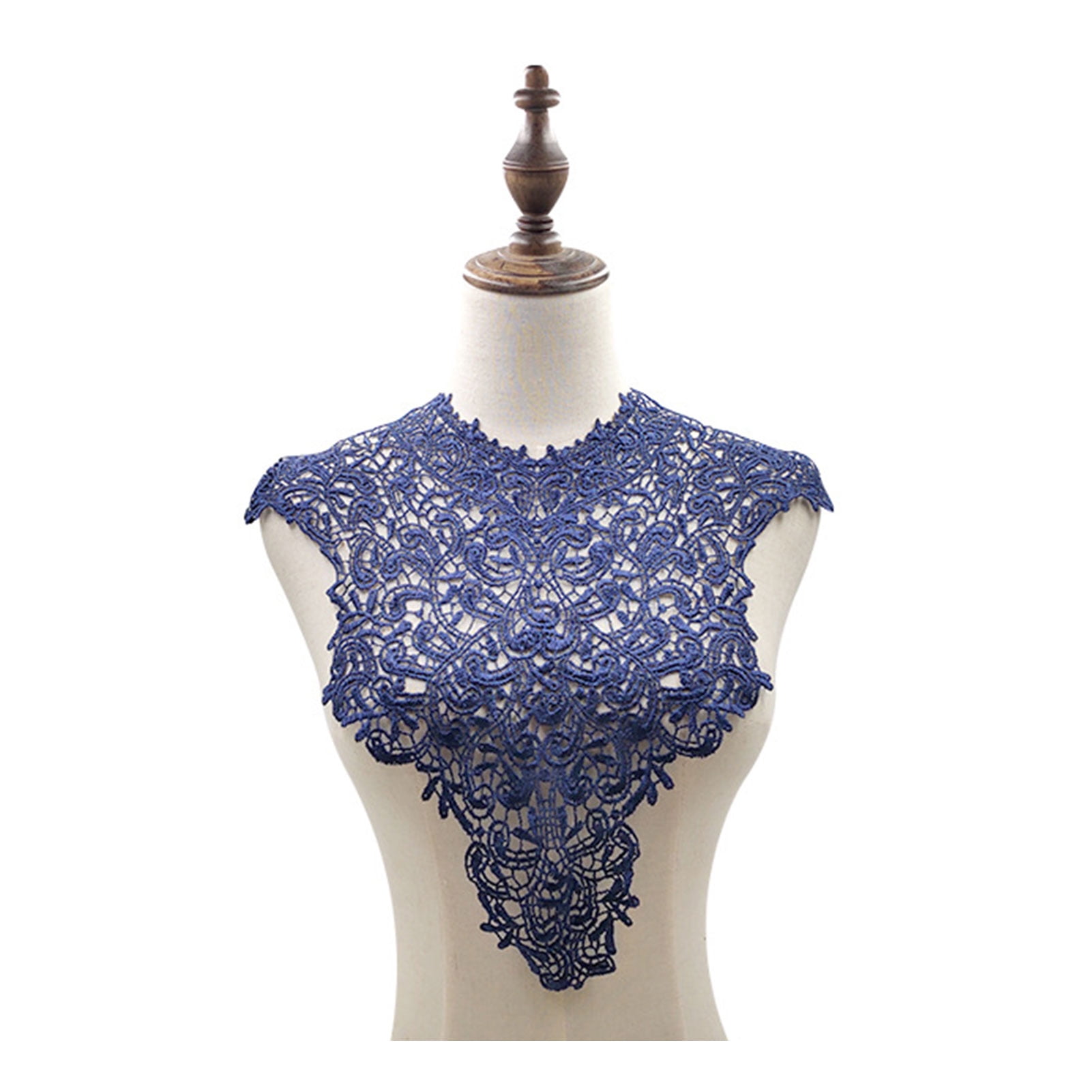 Farfi Lace Fake Collar Embroidered Corsage Hollow Design Big Flowers ...