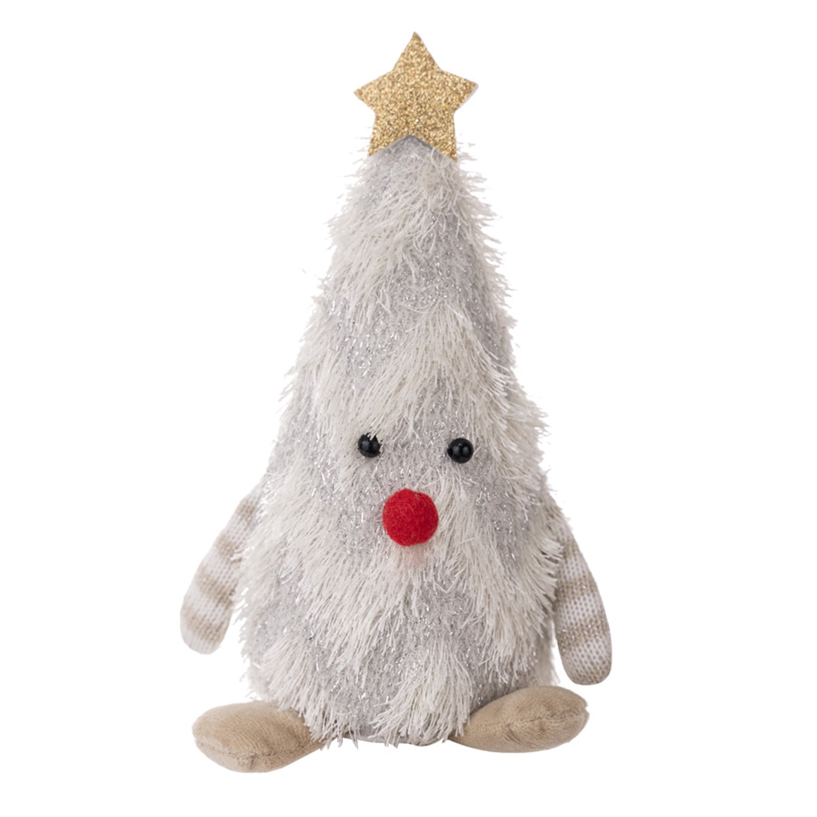 Farfi Light-up Plush Christmas Tree Doll Decoration Stuffed Fluffy Xmas ...