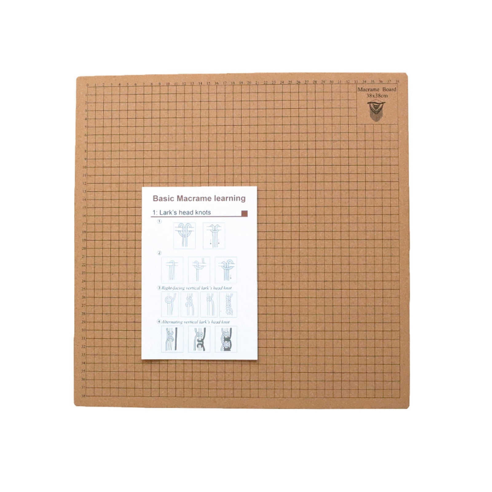 Farfi Macrame Board Measuring Grid No Burrs Reusable Wood Board DIY ...