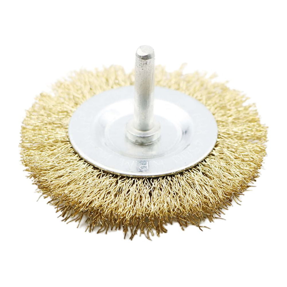 Farfi Metal T-type Rod Rust Removal Polishing Wheel Wire Brass Brush ...