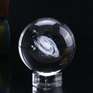 Model of Galaxy Crystal Ball, with Led Lamp Stand, Planets Glass Ball ...