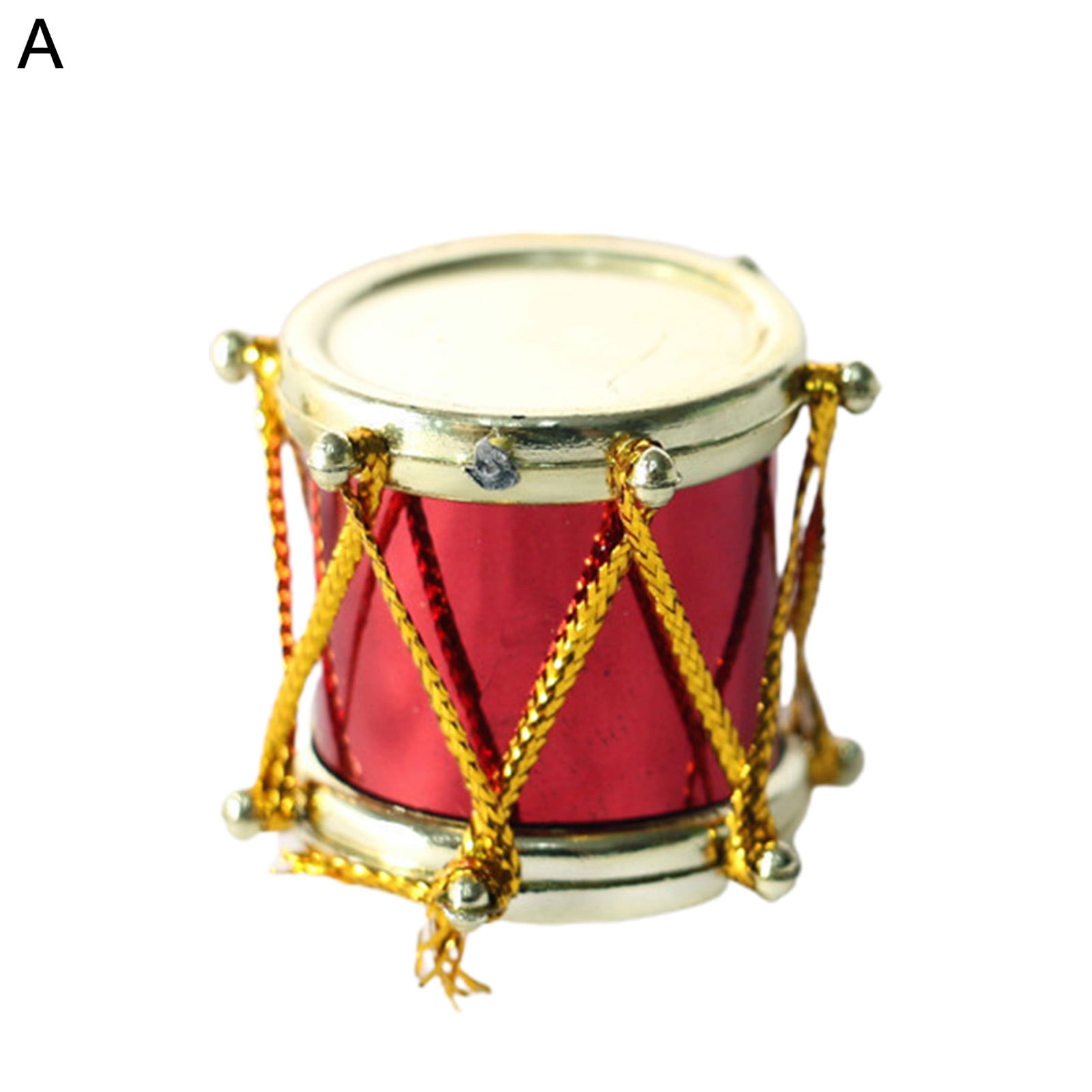 Farfi Mini Musical Instrument Simulation Scene Accessories Plastic Drum ...