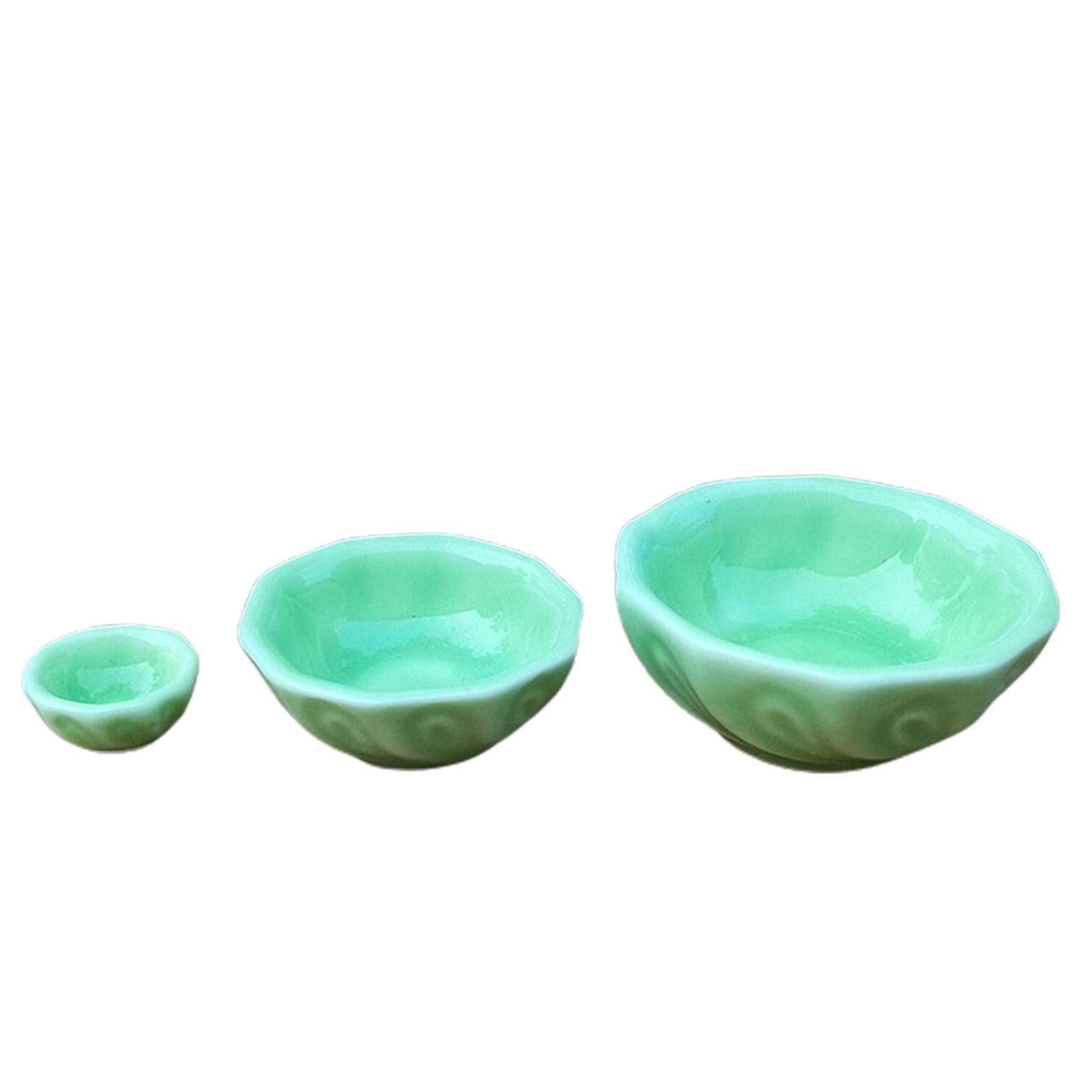 Farfi Mini Simulation Ceramic Bowl Model Miniature Dollhouse Food Play ...