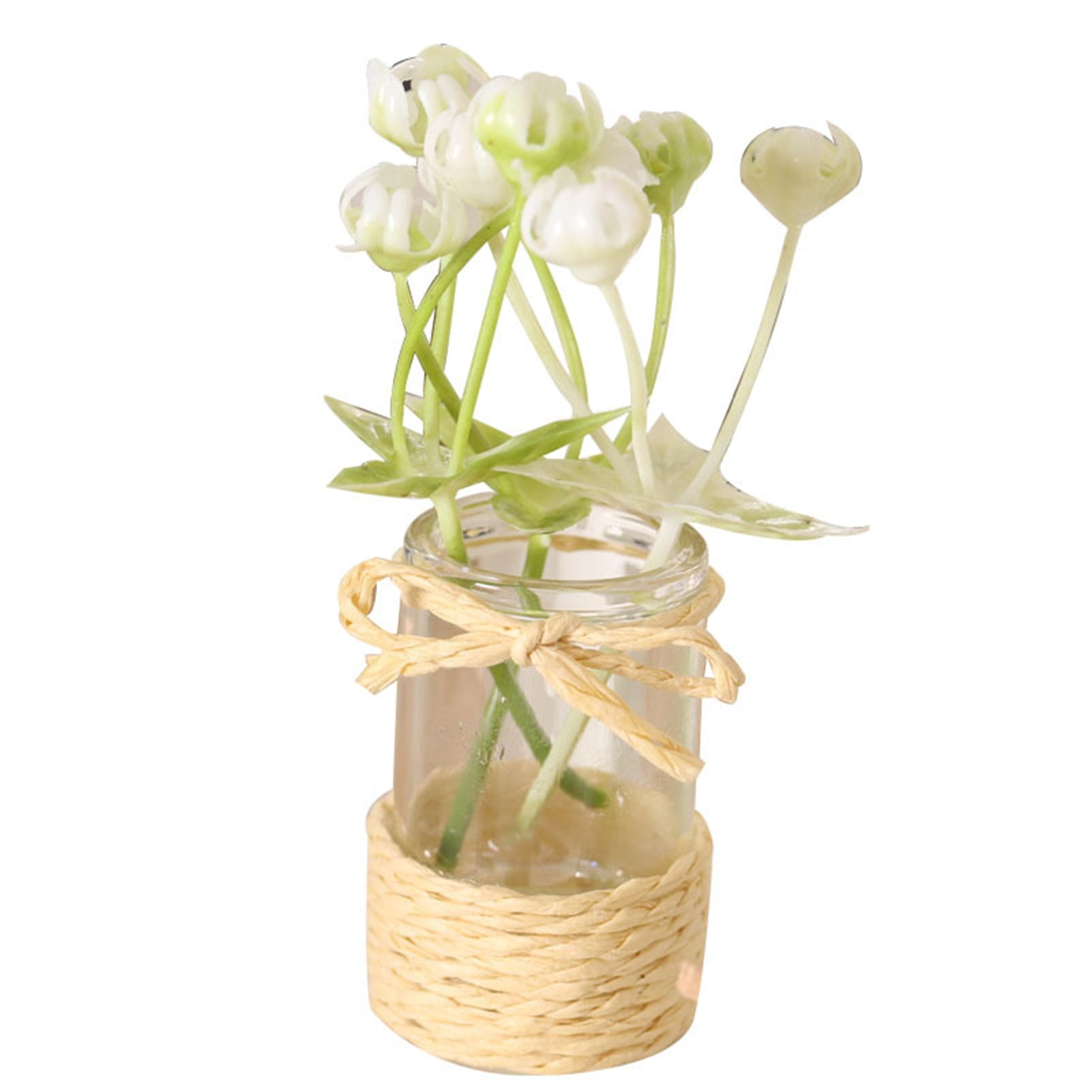 Farfi Miniature Flower Pot Realistic Fine Workmanship Small Decorative ...