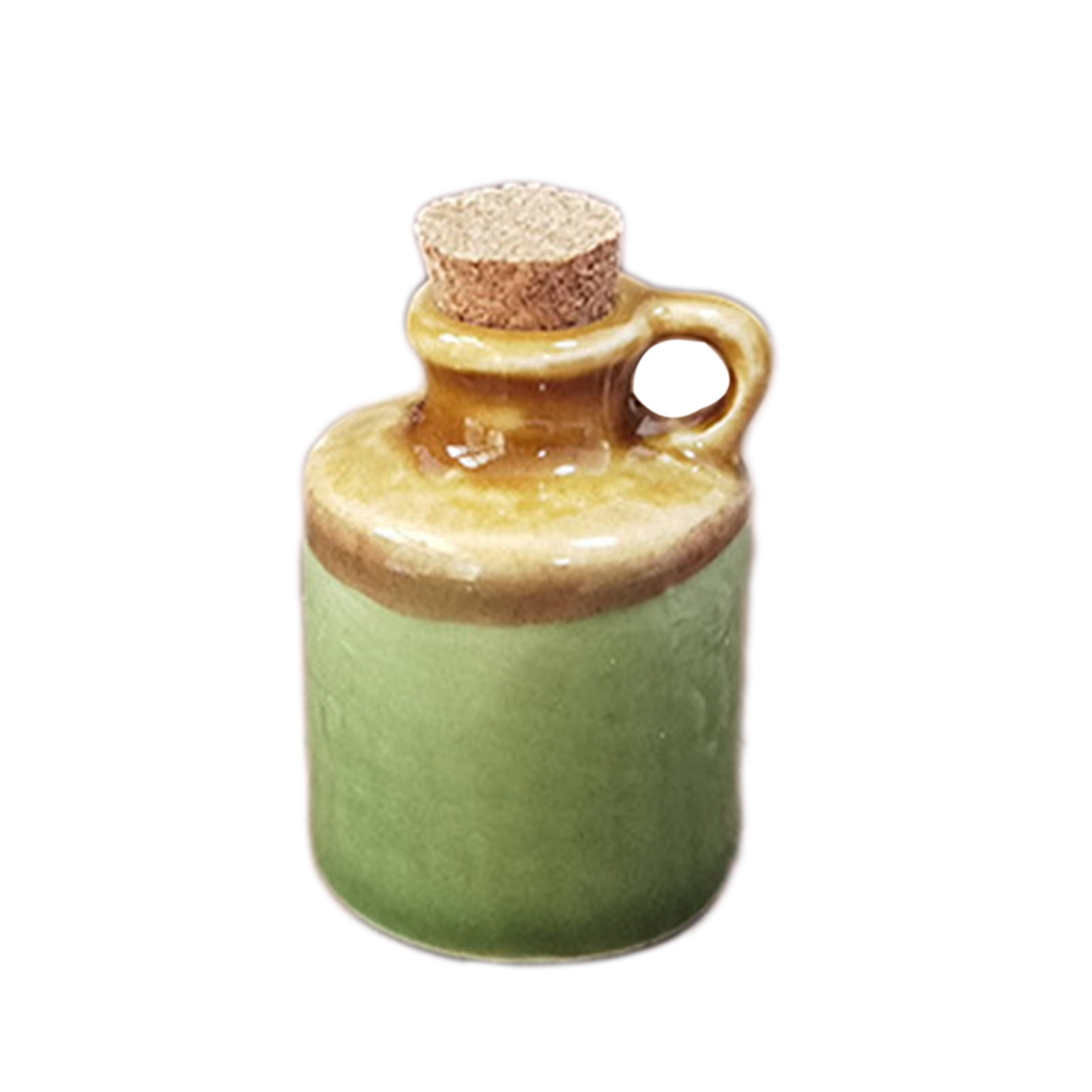 Farfi Miniature Jar Sealed Realistic Ceramic Dollhouse Spice Pot for ...