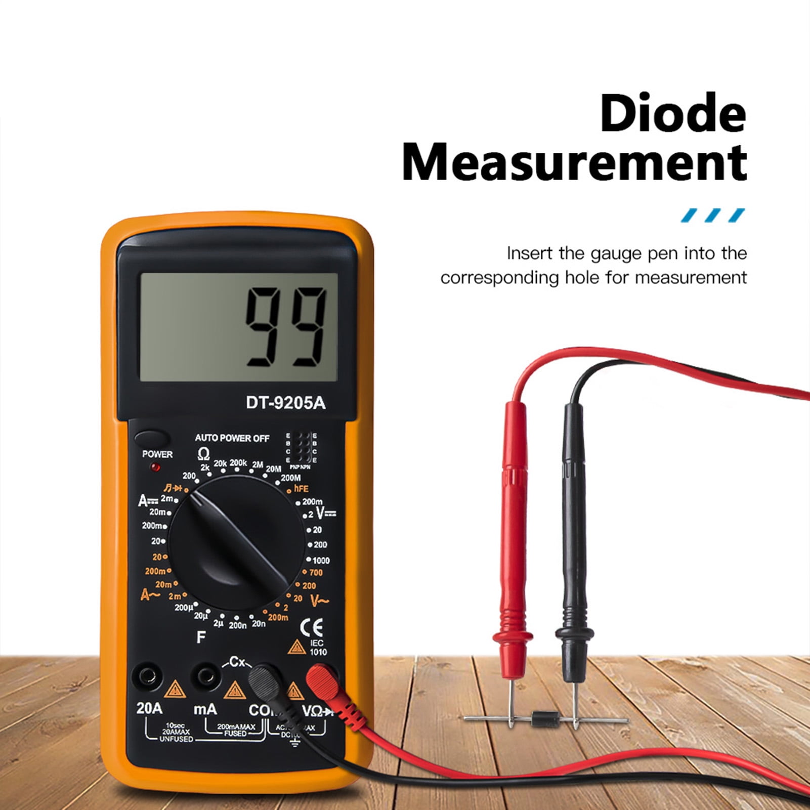 Farfi Multimeters High Precision Adjustable Resistance Measurement ...