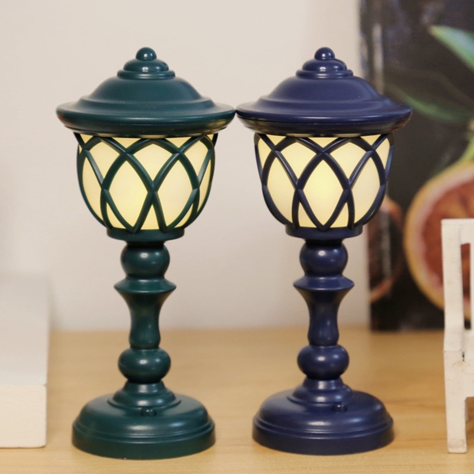 Farfi Night Light Retro Style High Brightness Stable Base Battery ...