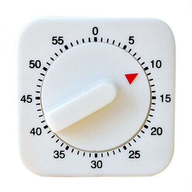 Farfi Novelty White Square 60-Minutes Mechanical Timer Reminder ...