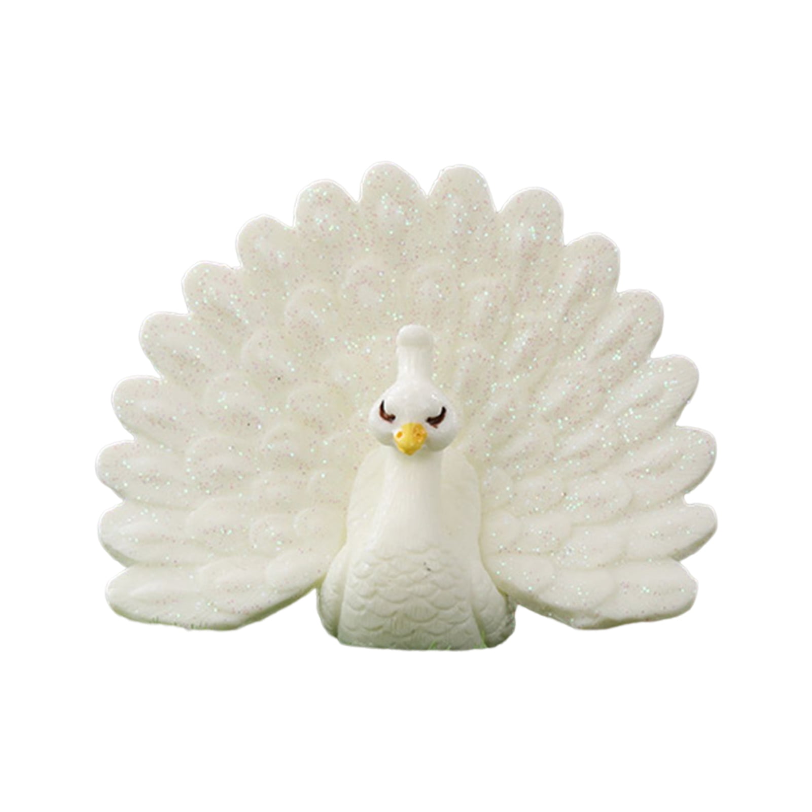 Farfi Peacock Ornament Decorative Realistic Hand-crafted Photo Props ...