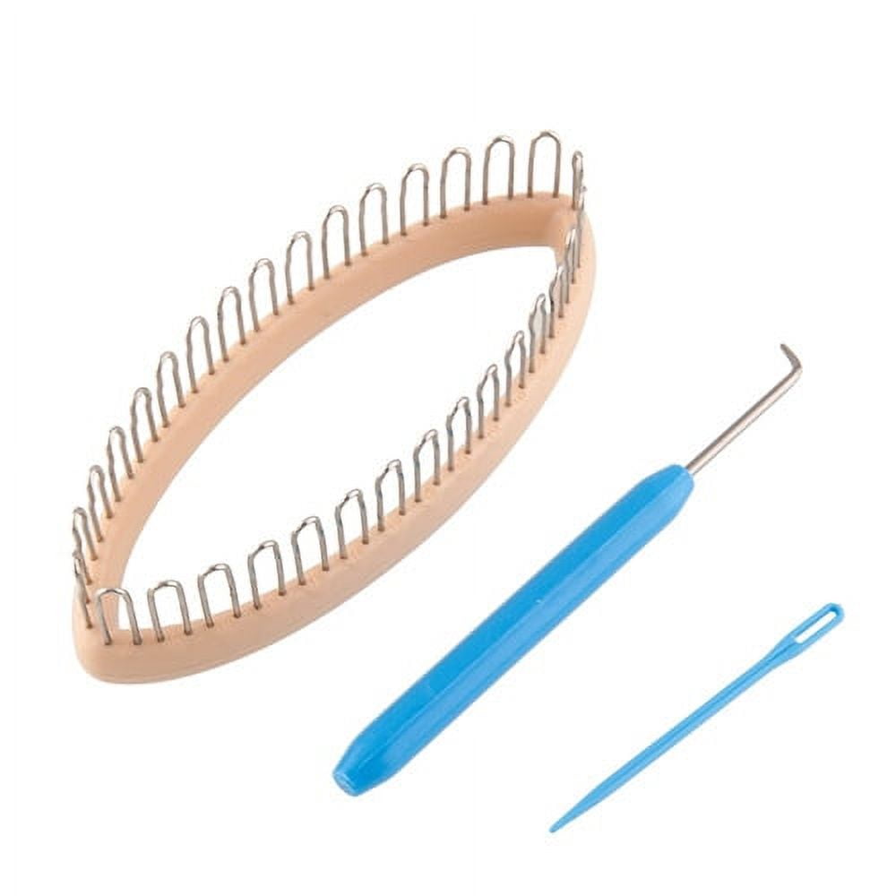 Farfi Peg Knitting Loom Steel Extenders Hook Kit for Socks Leg Arm ...