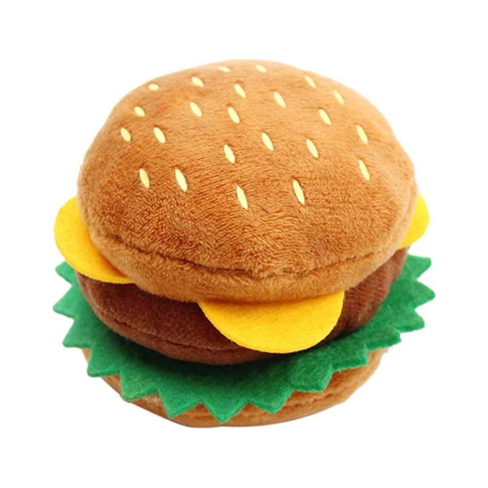 Farfi Pet Dogs Puppy Plush Fries Hamburger Ice Cream Teeth Chewing ...