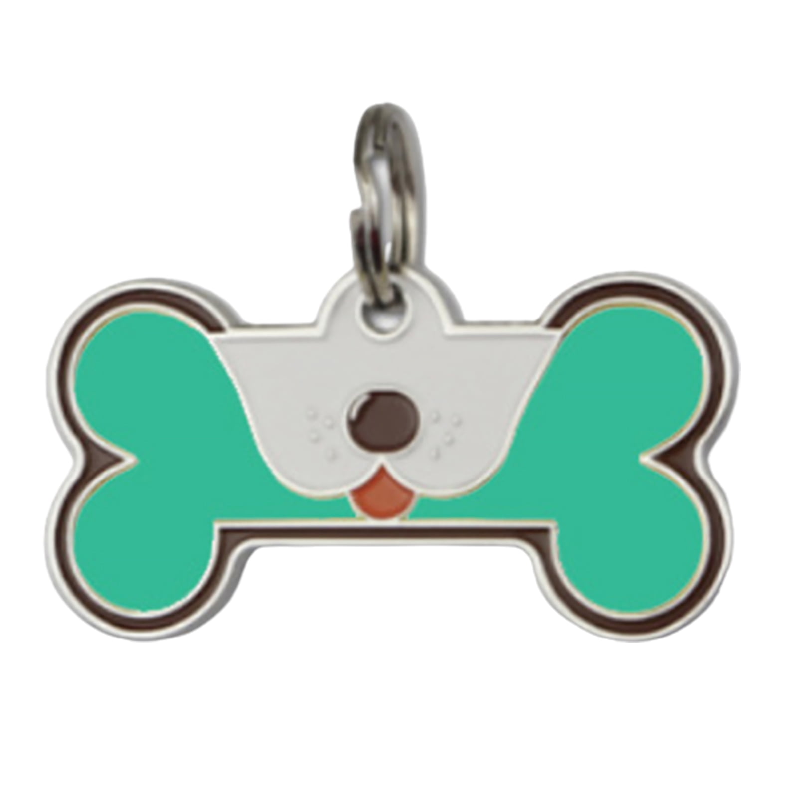 Farfi Pet ID Tag Exquisite Shape Rust-proof Zinc Alloy Bone Modeling ...
