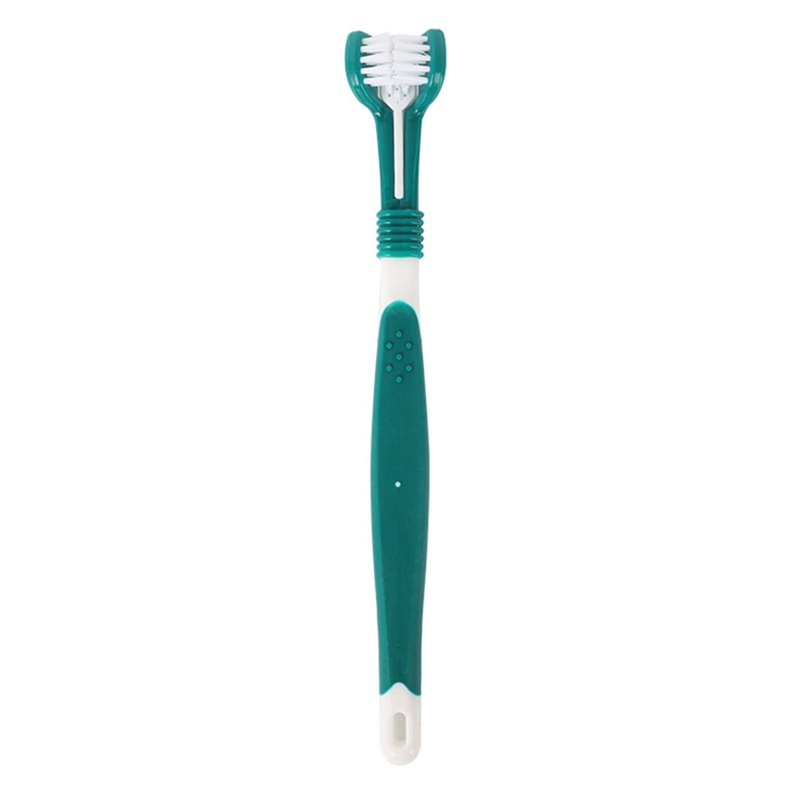 Farfi Pet Toothbrush Soft Bristles Non-slip Handle Dental Care Plastic ...