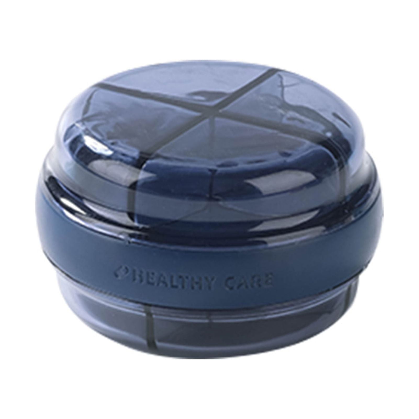 Farfi Pill Dispenser Sealing Lid Double-Layer Round Plastic Box ...