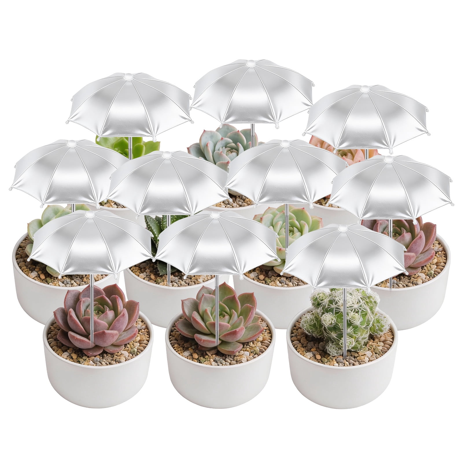 Farfi Plant Umbrellas for Outdoor Plants, 10 Pcs Potted Garden Bed ...
