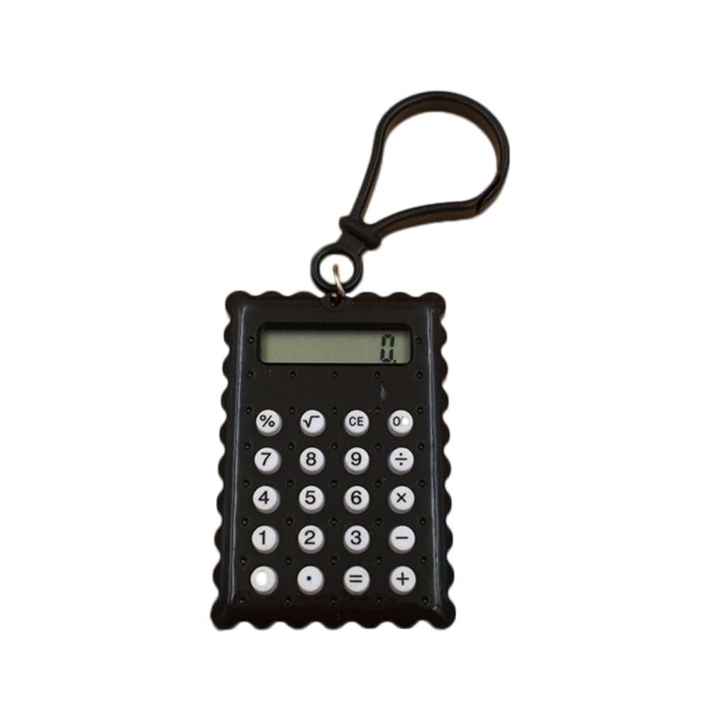 Farfi Pocket Student Mini Electronic Calculator Biscuit Shape School ...