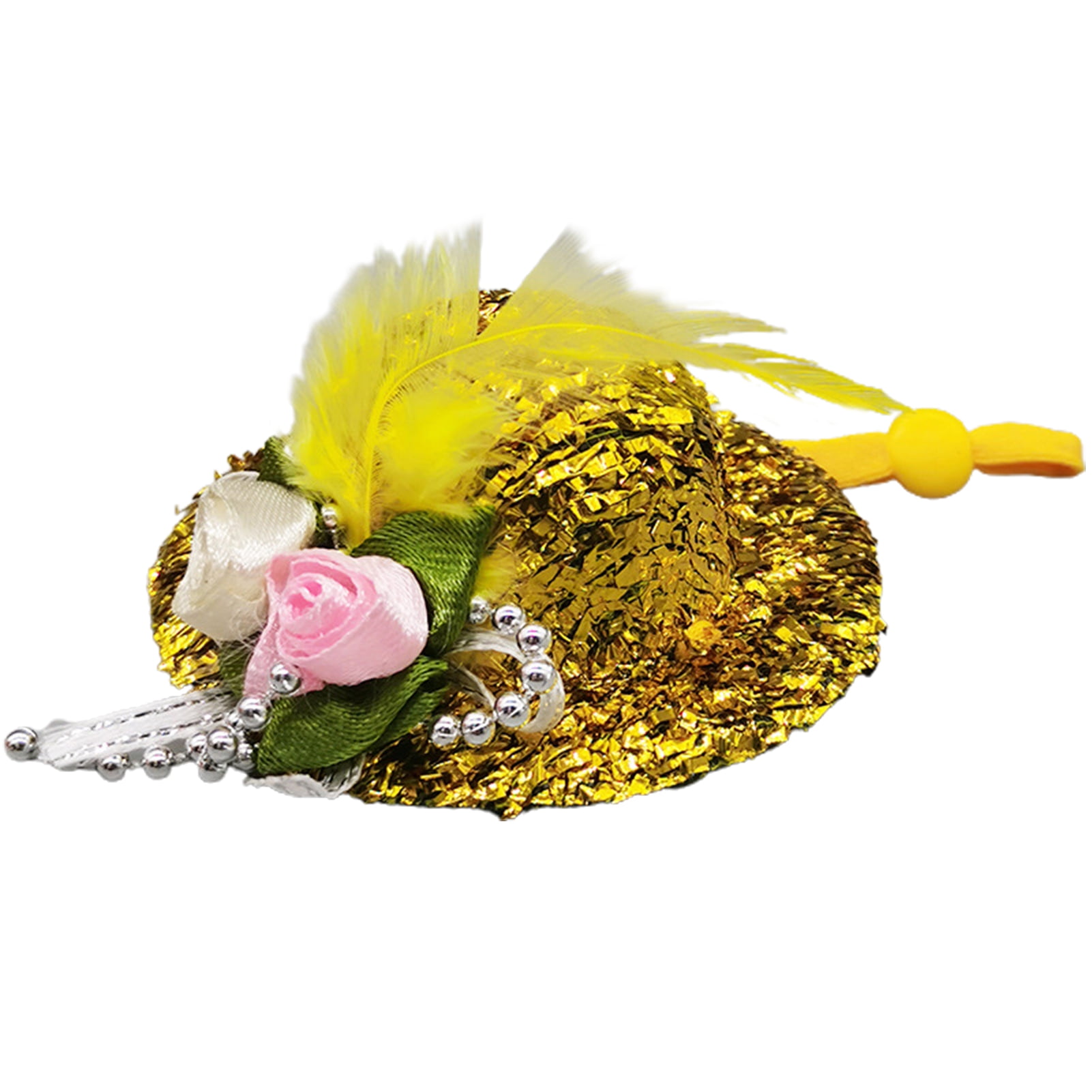 Farfi Rooster Cap Delicate Hemming Feather Decor High Elasticity Hen ...